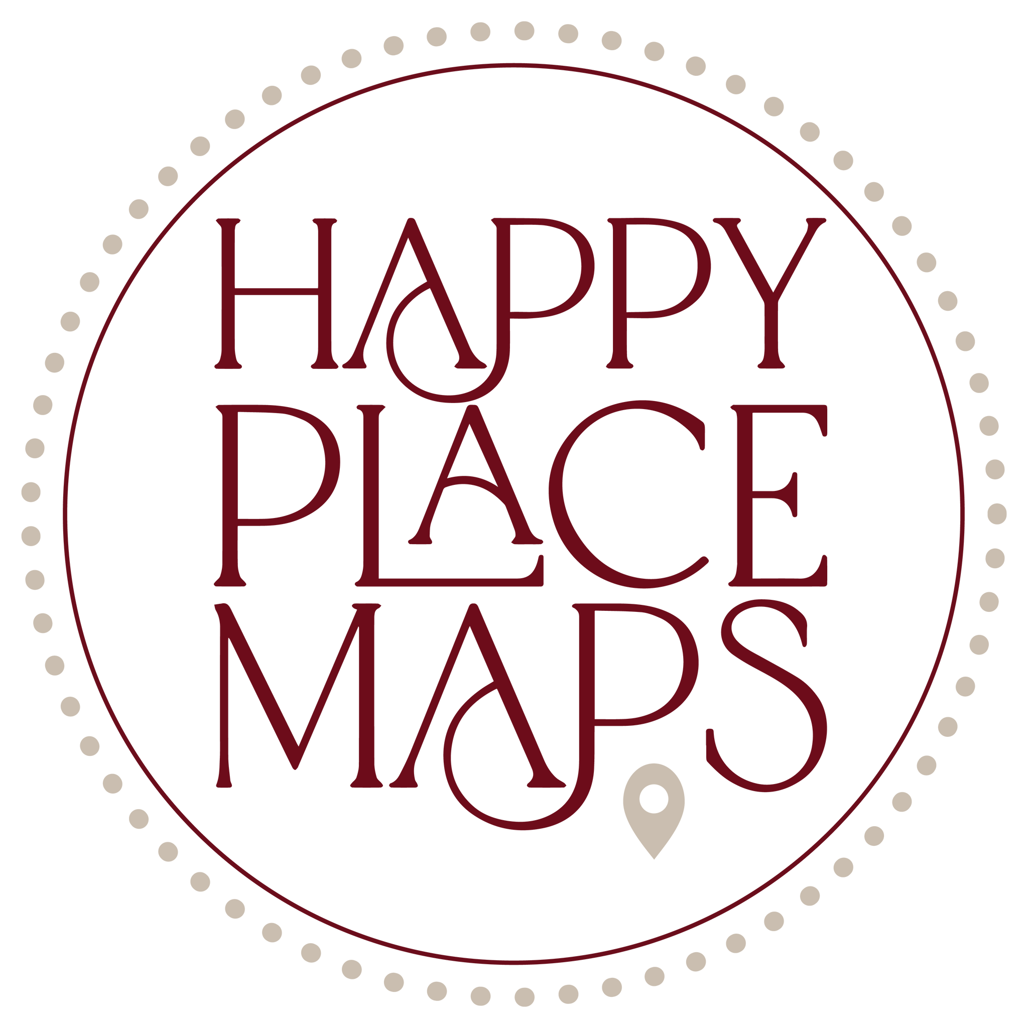 All World Maps posters & framed canvas push pin maps - Happy Place Maps