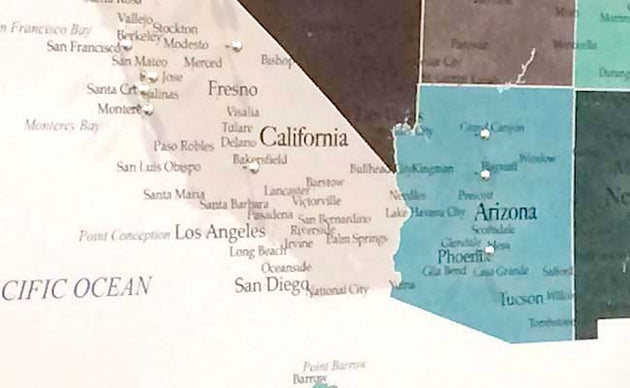 Custom Push Pin Travel Maps & Personalized Map Gifts | Happy Place Map